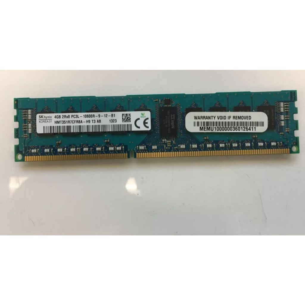 RAM PC3L-10600R DDR3 4GB ECC RDIMM 1333 MHz SK Hynix HMT351R7CFR8A 2Rx8 ...