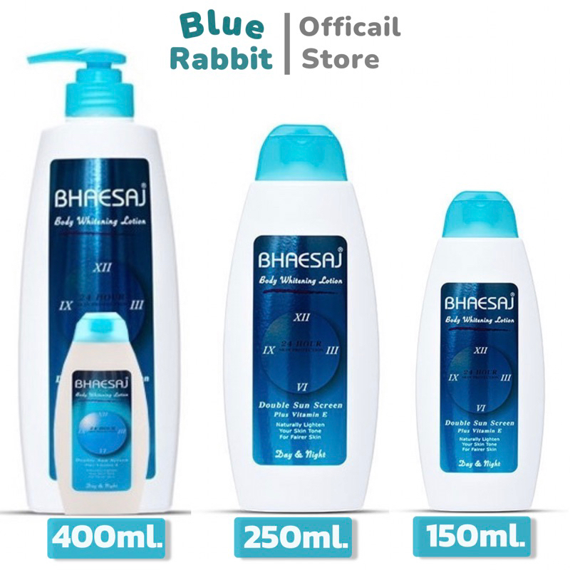 [150/250/400ml.] โลชั่นเภสัช บอดีไวท์เทนนิ่ง สูตรปกป้องผิว 24 hr. ขนาด โลชั่นเภสัชสีฟ้า Phasaj ...