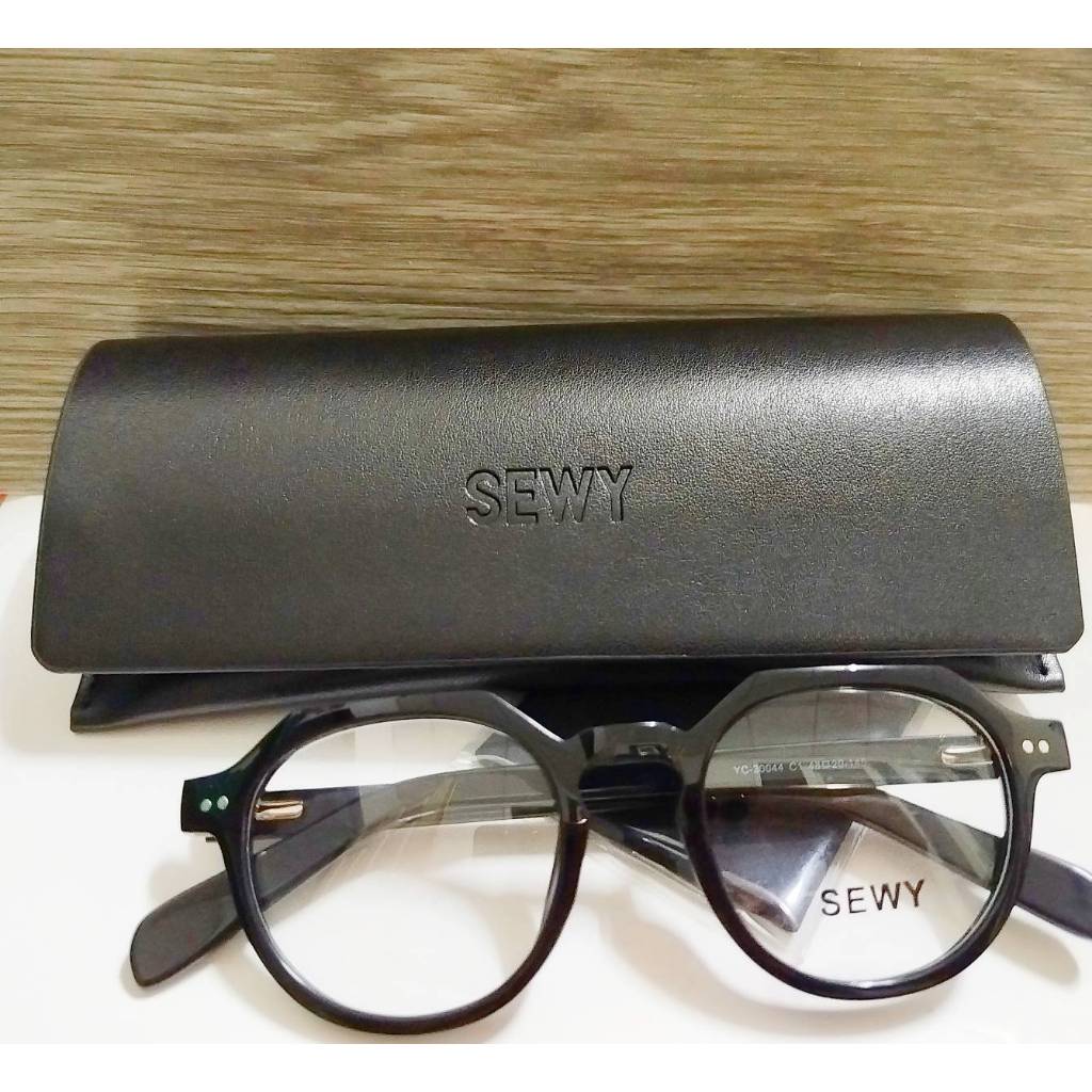 กรอบแว่นตาอะซีเตท แบรนด์SEWY รุ่น Toffy สีดำทรงยอดฮิต ดาราไอดอลเกาหลี ...