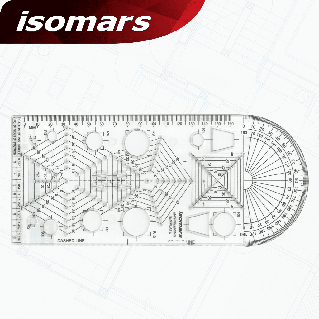 ISOMARS" แผ่นเพลทวิศวกรรม (ENGINEERING TEMPLATE) 1 ชิ้น | Shopee Thailand