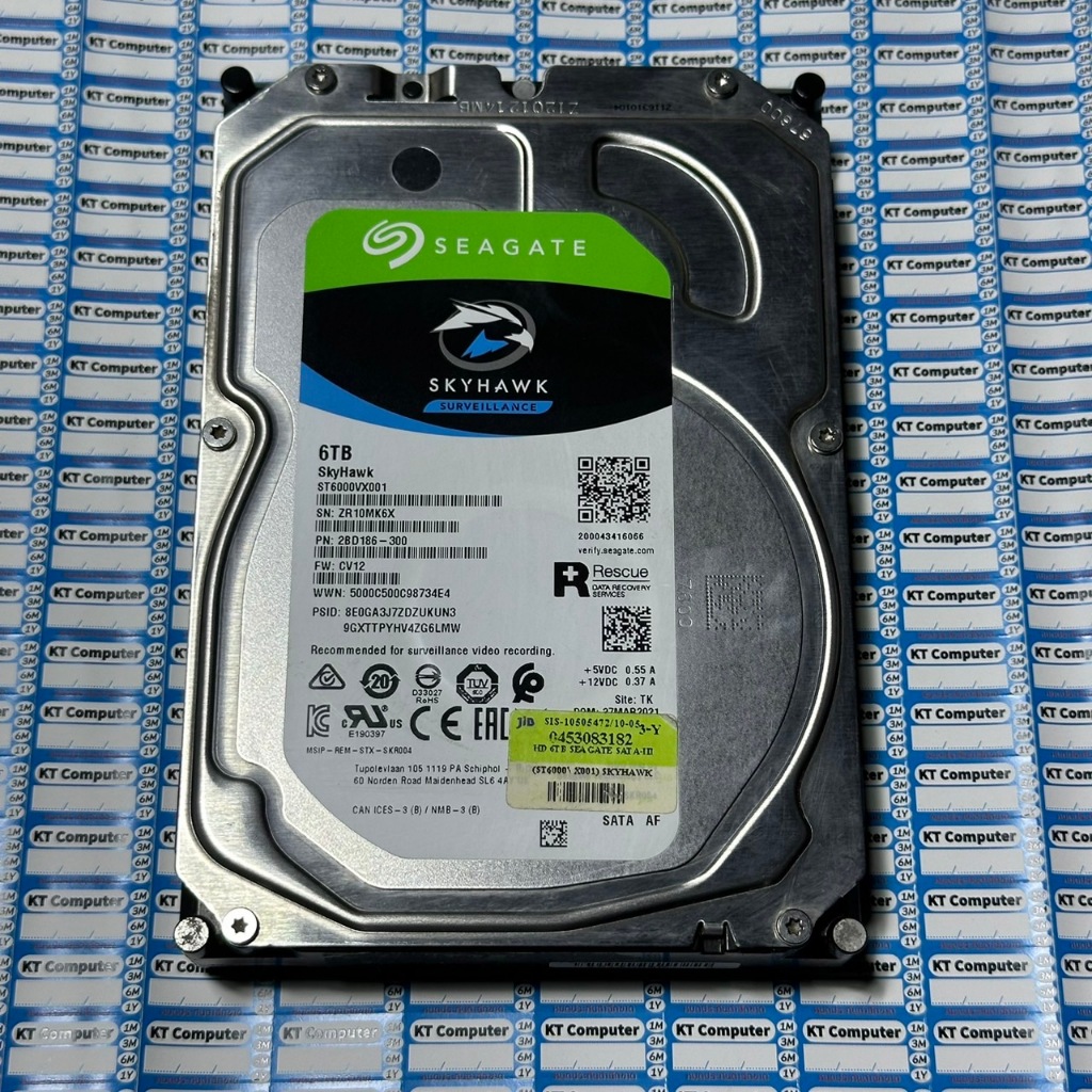 Seagate SkyHawk (256MB.,ST6000VX001) 6TB | Shopee Thailand