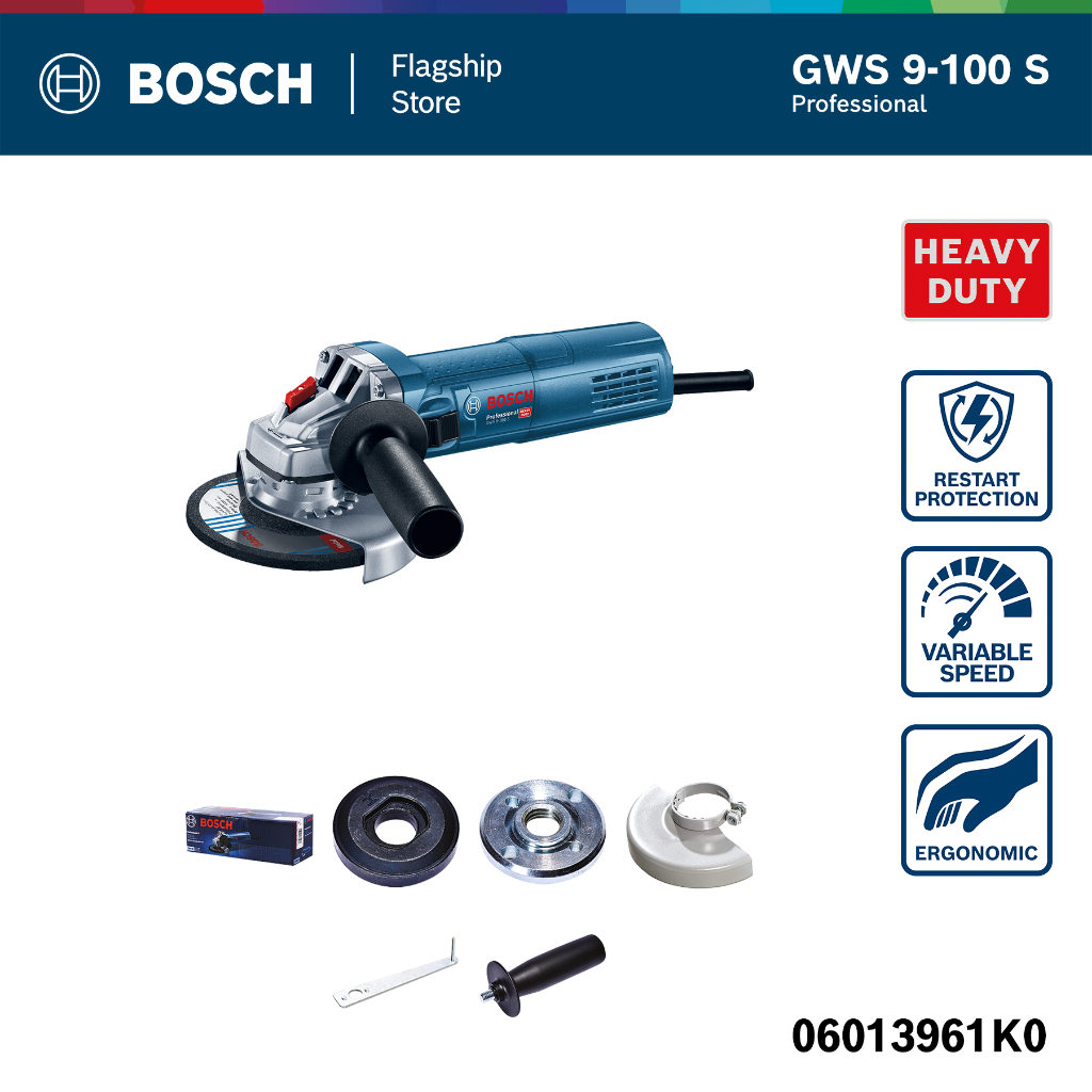 BOSCH เครื่องเจียร 4 นิ้ว รุ่น GWS 900-100 S Professional | Shopee Thailand