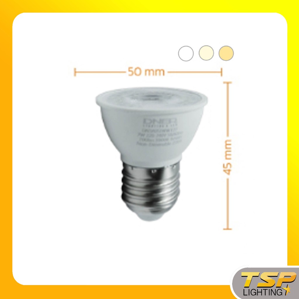 TSP Lighting │ DNER ขั้วหลอดไฟ E27 7วัตต์ LED | Shopee Thailand