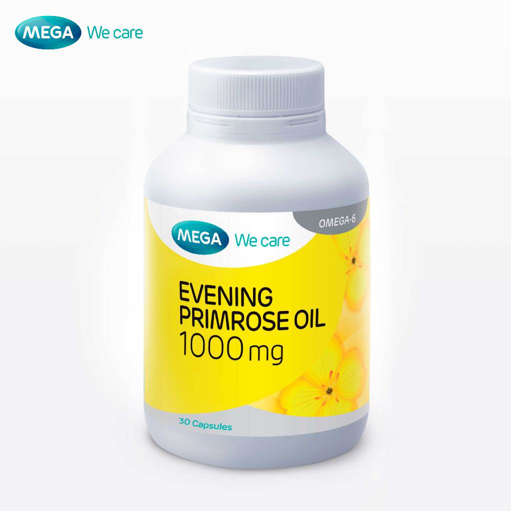MEGA We care เมก้าวีแคร์ Evening primrose oil 1000 mg (30 's) น้ำมันอีฟ ...