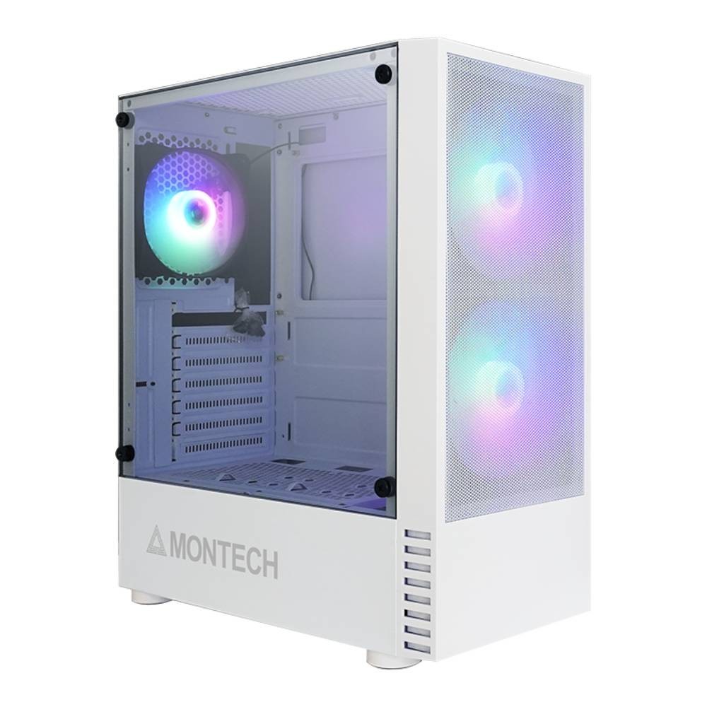 CASE MONTECH X2 MESH RGB WHITE | Shopee Thailand