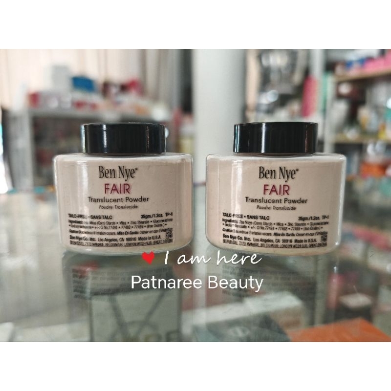 แป้งฝุ่นBen Nye สี Fair Translucent Face Powder แป้งฝุ่นตัวดัง 35กรัม ...