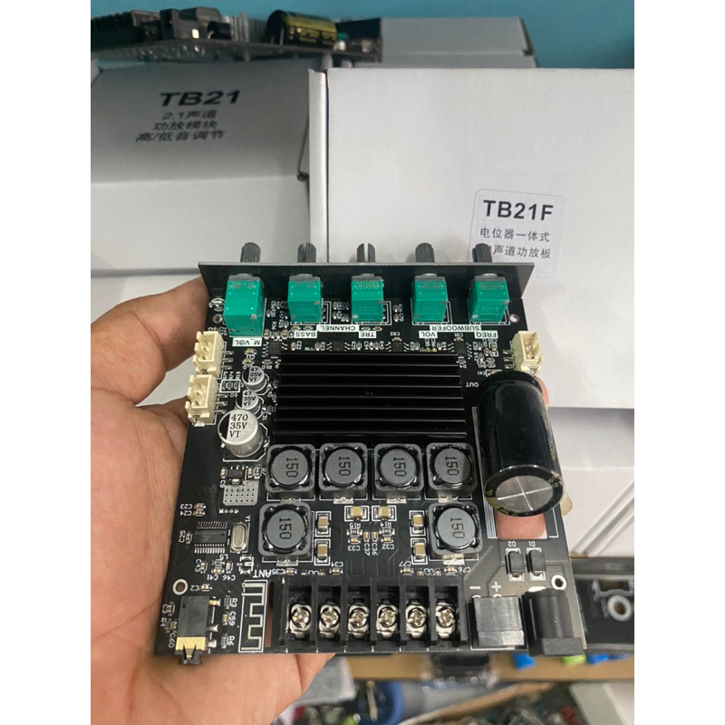 ZK TB21F แท้ แอมป์จิ๋วแรงๆ12-24vแอมป์จิ๋วบลูทูธ แอมป์ zk tb21f อุปกรณ์ ...