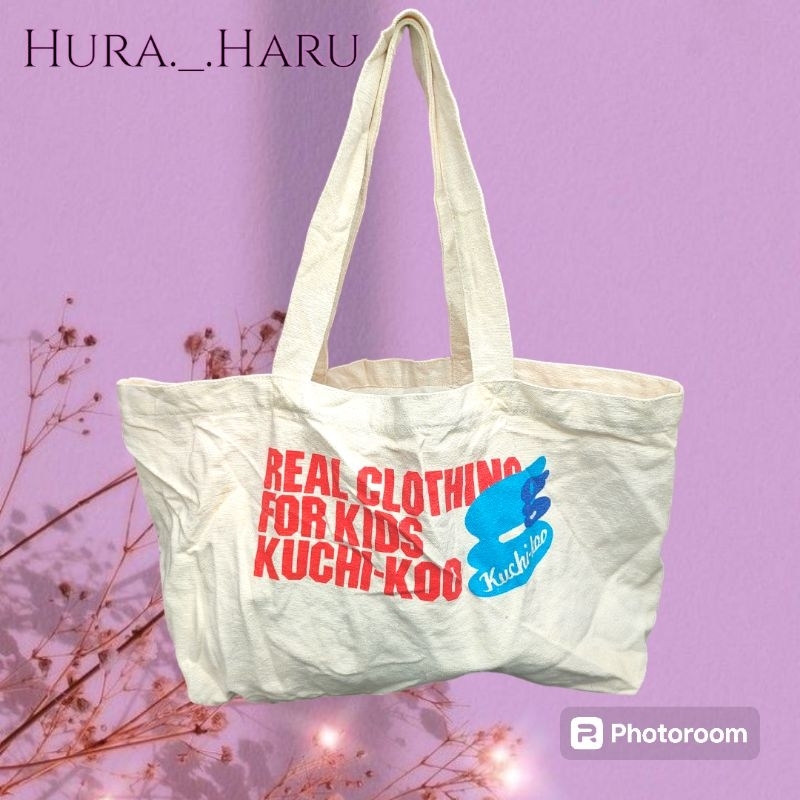 กระเป๋าถือ ผ้าหนา ใบใหญ่ kuchi-koo 135 | Shopee Thailand