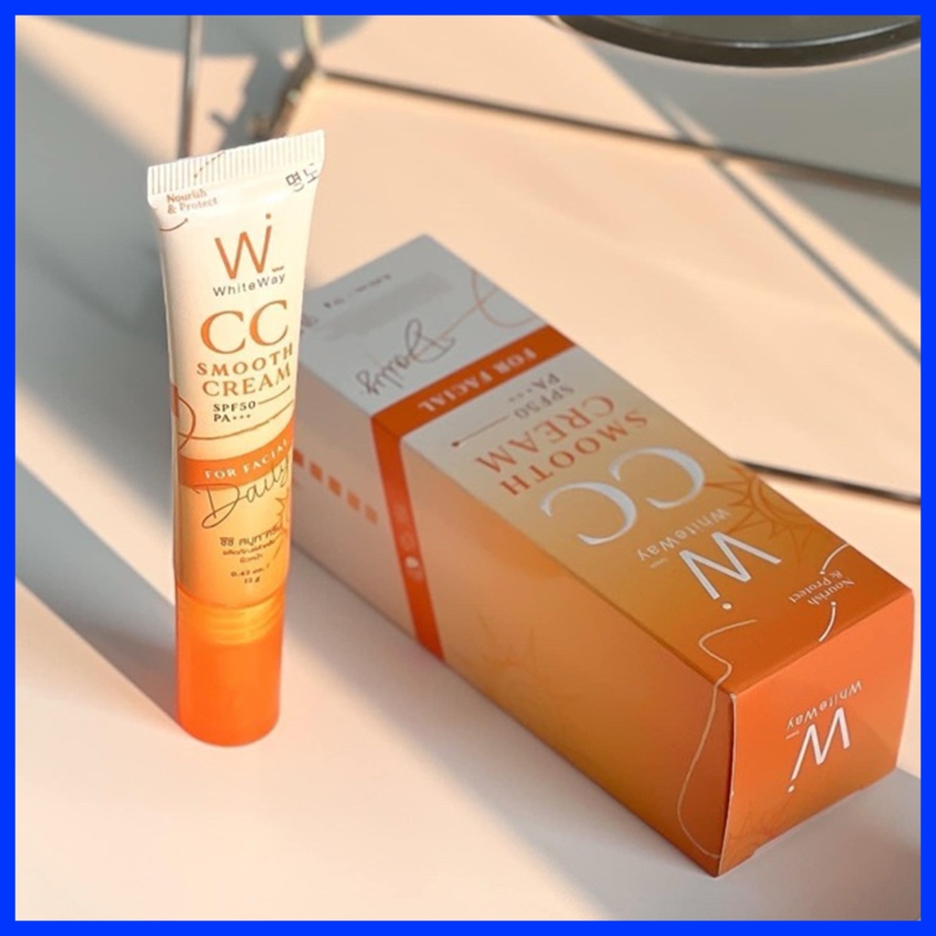 ( แพคเกจใหม่ ) ไวท์เวย์ ซีซี สมูท ครีมกันแดดไวท์เวย์ 12 กรัม WhiteWay ...