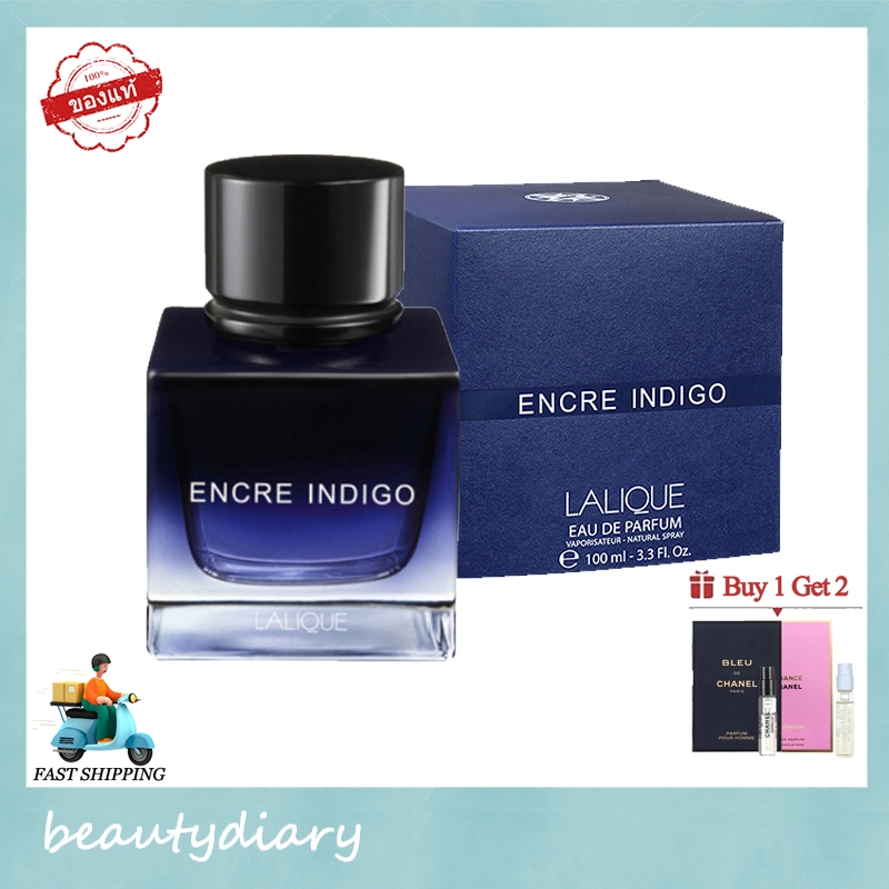 ⭐EXP:2028⭐LALIQUE Encre Indigo Lalique Eau de Parfum EDP 100ml Lalique ...