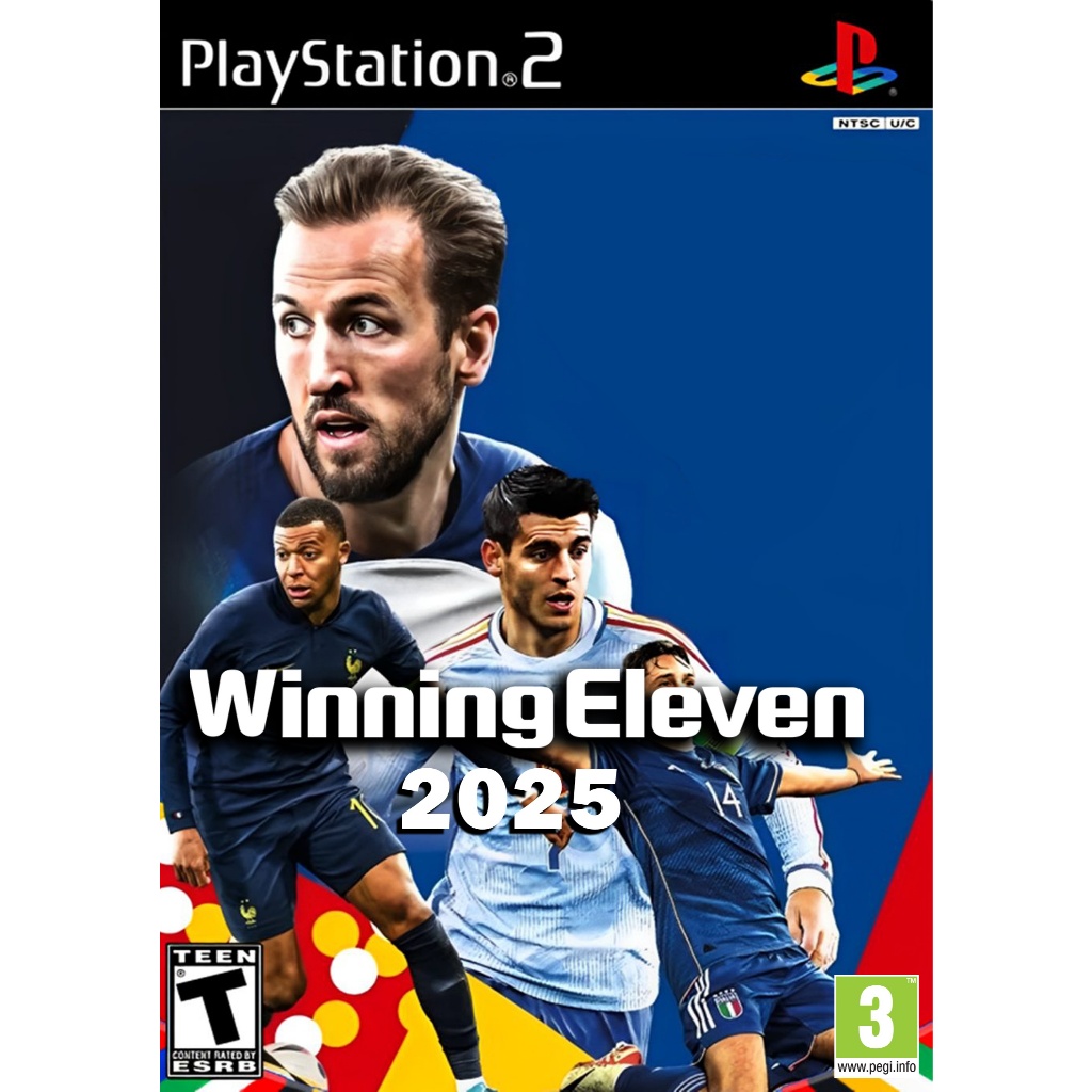 แผ่นเกมส์ PS2 Winning Eleven 2025ภาษาอังกฤษ สกรีนแผ่น คุณภาพ ส่งไว (DVD ...