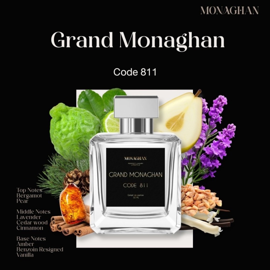 Grand Monaghan Code 811 น้ำหอมผู้ชาย กลิ่นภูมิฐาน หรูหรา ต่างชาติชอบมาก Monaghan Perfume โมนาฮัน ...