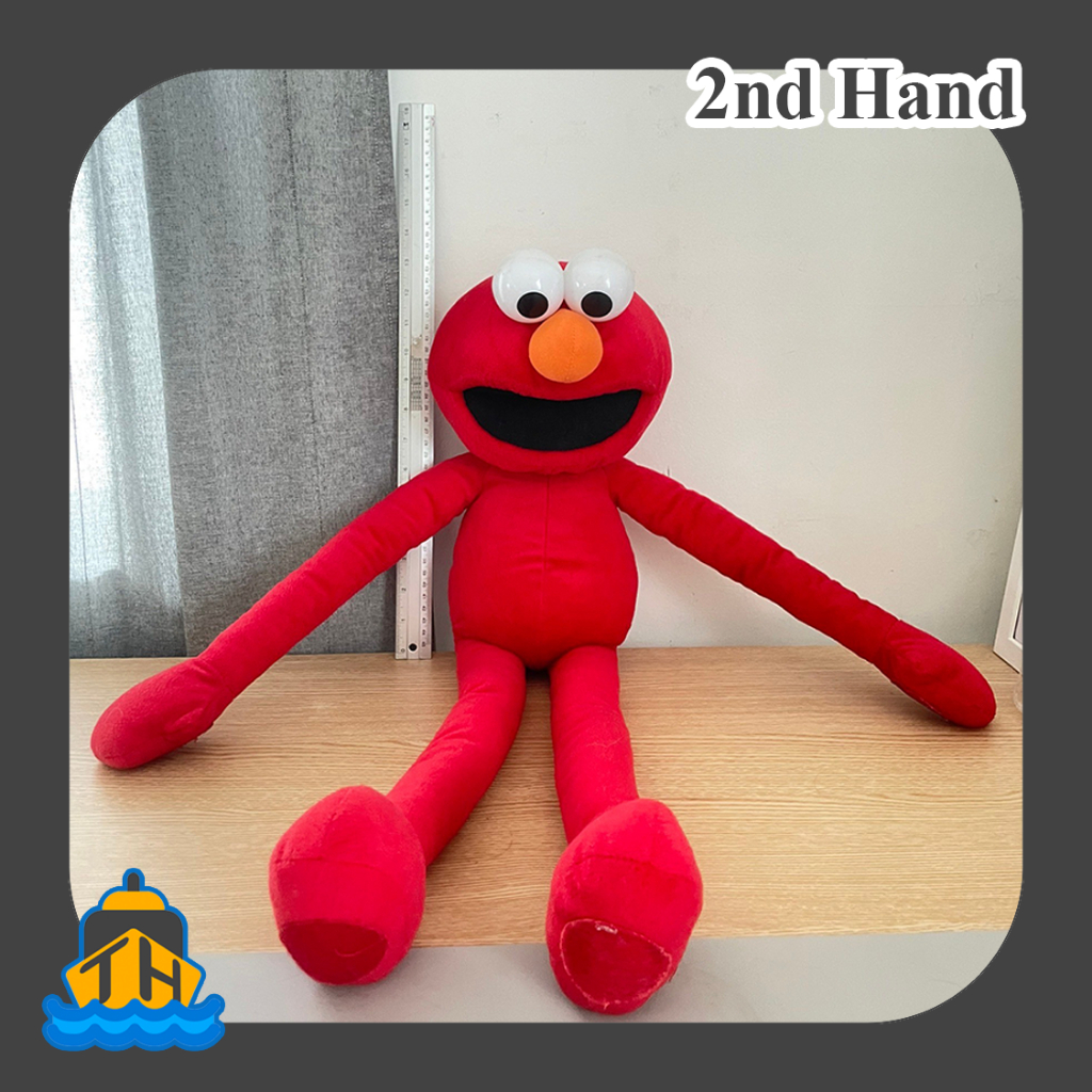 ThriftHabor - ตุ๊กตา Elmo เอลโม ตัวใหญ่ มือสอง Sesame Street แท้ 100% ...