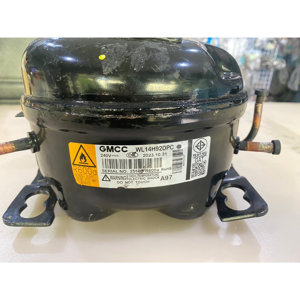 P2074 คอมเพรสเซอร์ตู้เย็น เบอร์ WL14H92DPC (ฮิตาชิ มือสอง ของถอด ...