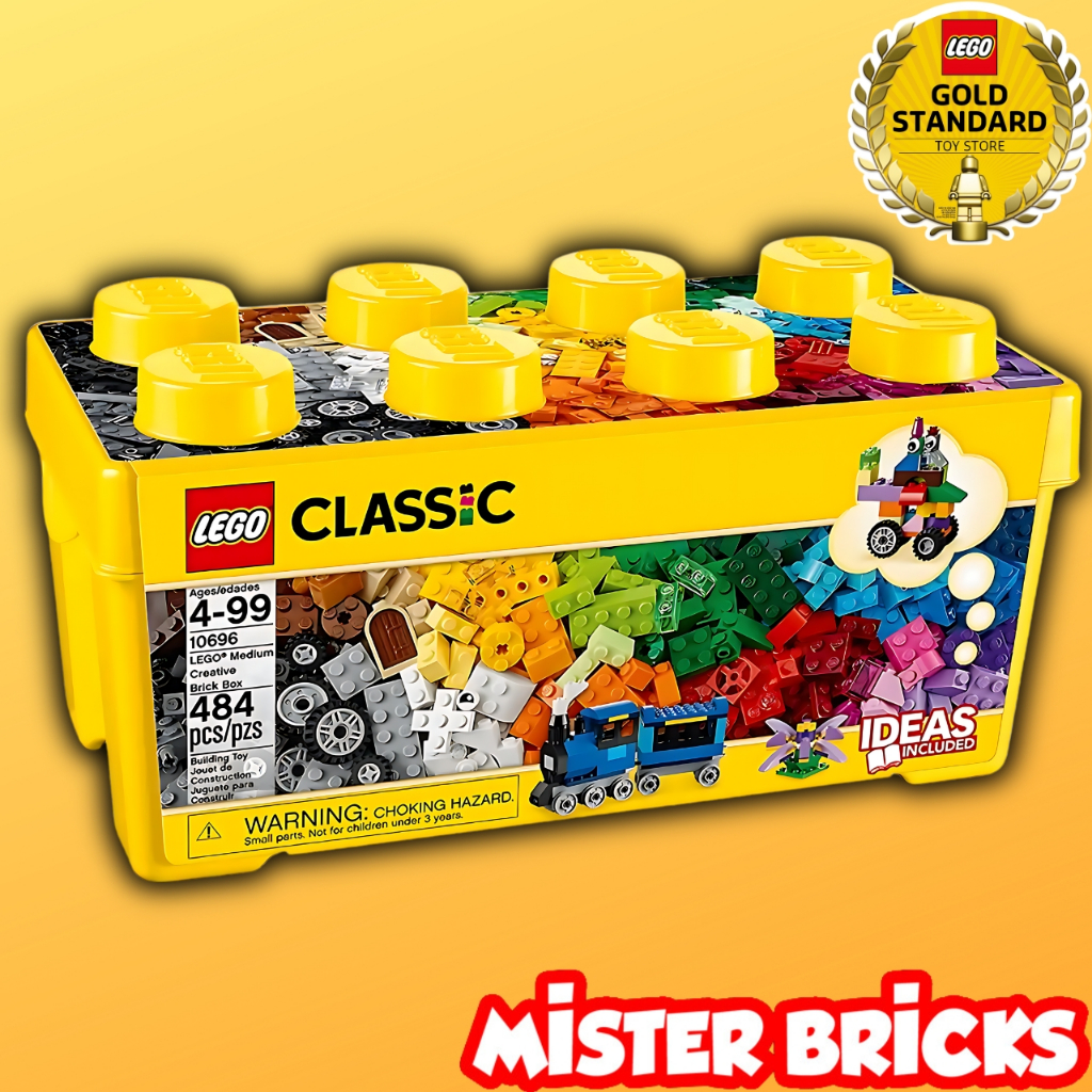 LEGO® Classic 10696 Medium Creative Brick Box ชุดอิฐสร้างสรรค์หลากสี ...