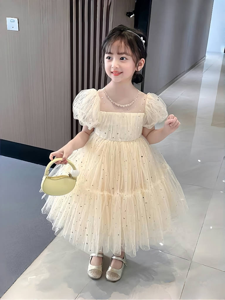 PRINCESS KESLI ฤดูร้อน ชุดเดรสเจ้าหญิง แขนพัฟ สวมใส่สบาย สไตล์ตะวันตก ...