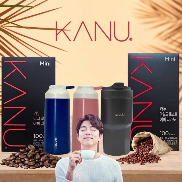 กาแฟเกาหลี Maxim KANU Mini Americano Limited edition 100 Stick + Free ...