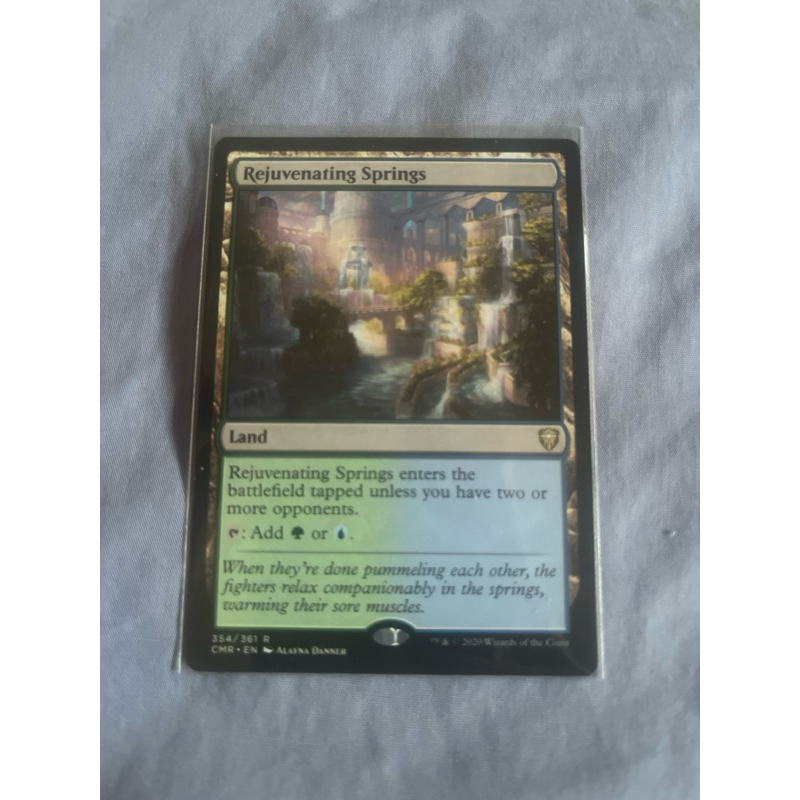 การ์ด MTG Rejuvenating Springs Land Magic the gathering EDH รุ่น CMR ...