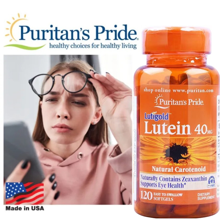 Puritan's Pride Lutein 40 mg with / 120 Softgels exp:10/2025 | Shopee ...