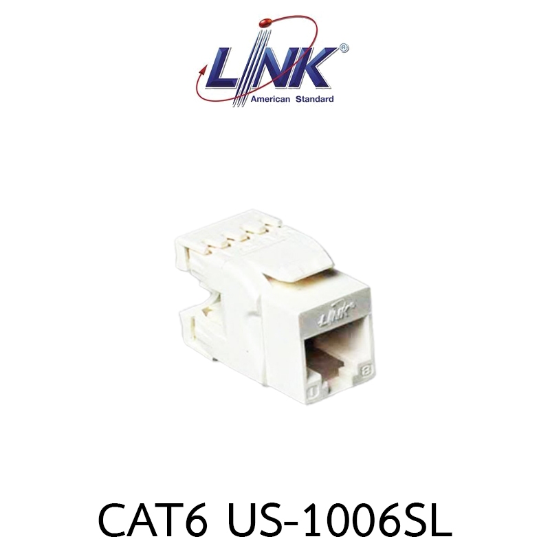 LINK, CAT6 RJ45, MODULAR JACK, SLIM, RJ45 CAT6 ตัวเมีย รุ่น US-1006SL ...