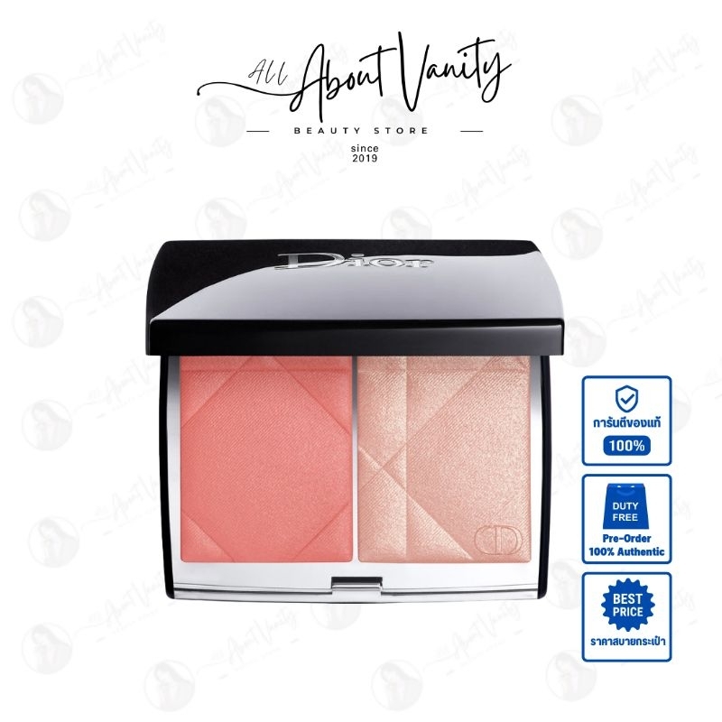 [ป้ายคิงพาวเวอร์ ของแท้100%]DIOR ROUGE BLUSH COLOUR & GLOW Multi-Use Face Palette | Shopee Thailand