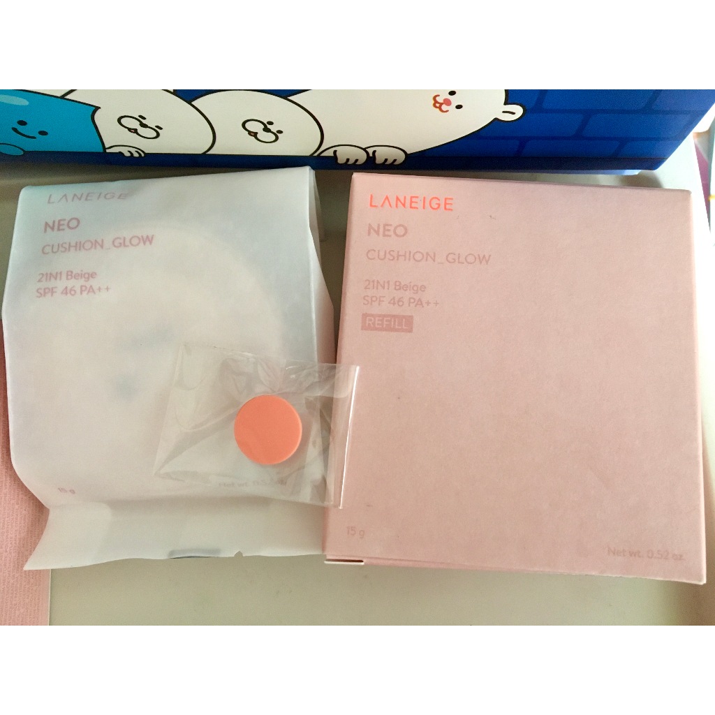 (Refill) LANEIGE Neo Cushion Glow refill 15g [สูตรใหม่] 21N1 | Shopee ...