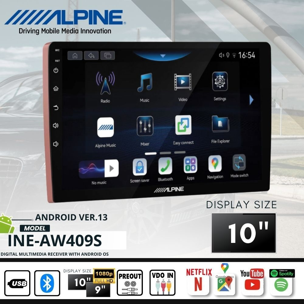 ALPINE-INE-AW409S แถมFREEกล้องถอยหลัง จอแอนดรอยด์ 9นิ้วและ10นิ้ว ของแท้ ...