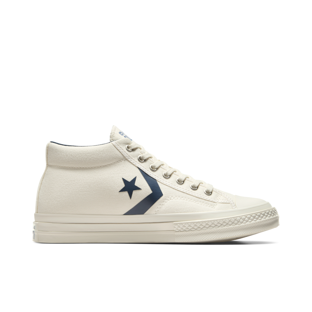 Converse รองเท้าผ้าใบ รุ่น STAR PLAYER 76 SEASONAL COLOR MID CREAM/NAVY ...