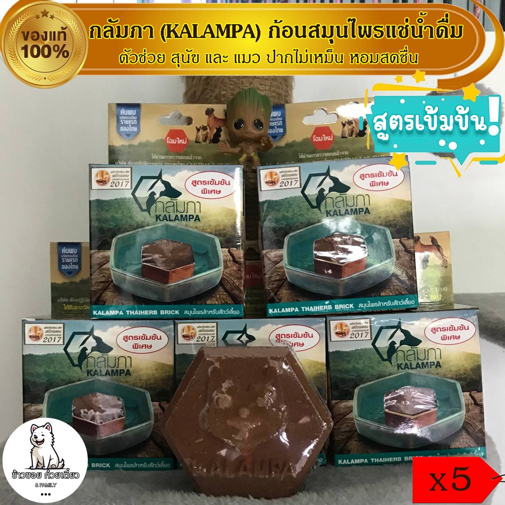 กลัมภา (KALAMPA) สูตรเข้มข้น ก้อนสมุนไพรแช่น้ำดื่มสำหรับสุนัข และ แมว ...