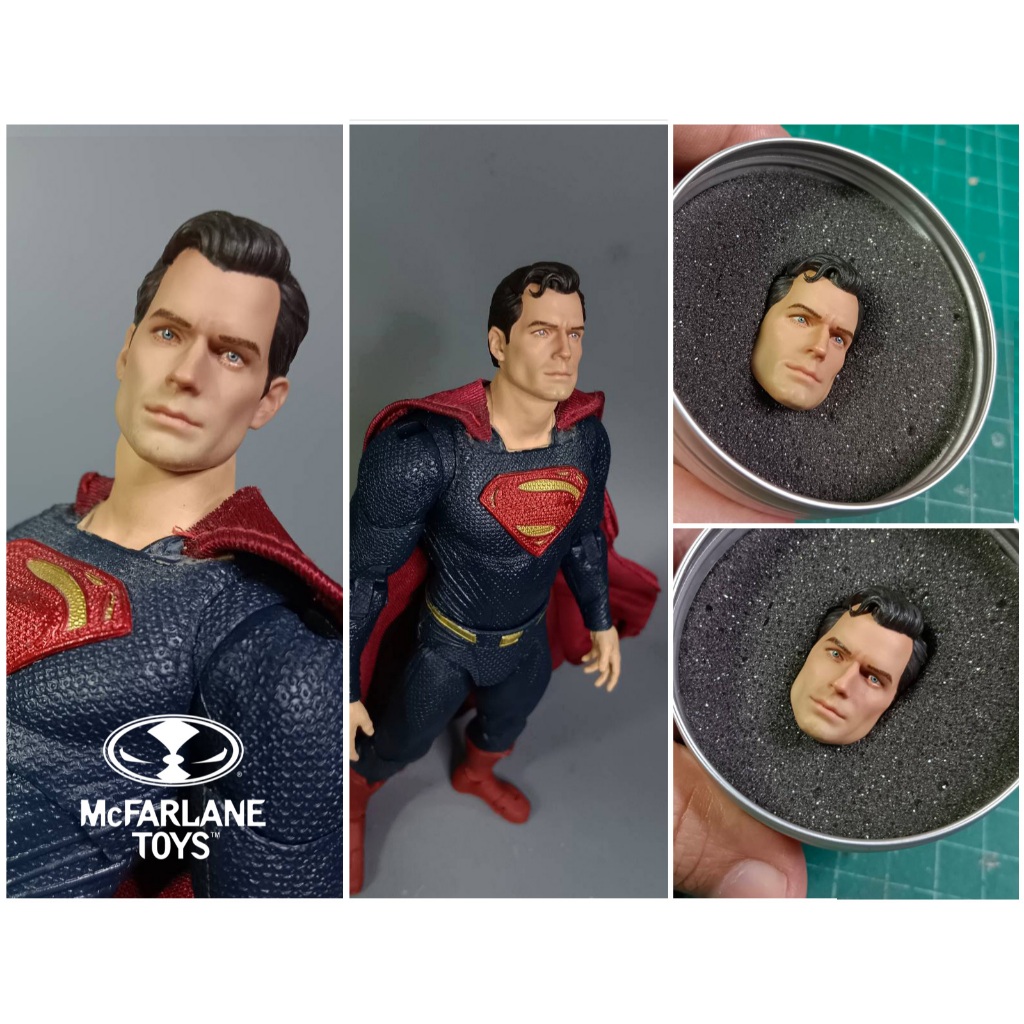 henry cavill head superman 1/10 for mcfarlane toys ( new version ) หัว ...