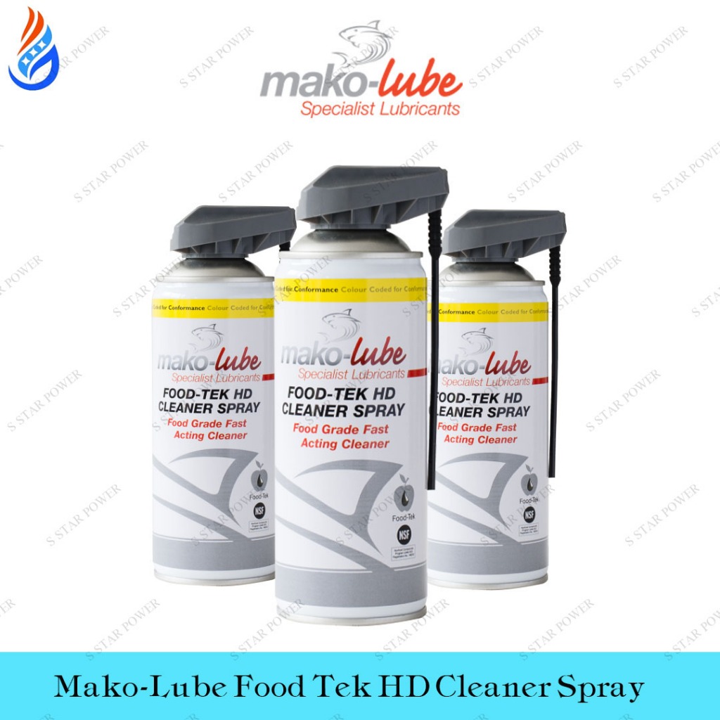 สเปรย์ฟู้ดเกรด Food Grade ทำความสะอาด Mako-Lube Food Tek HD Cleaner ...