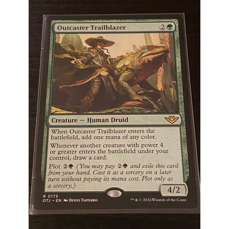 [MTG][OTJ] Outlaws of Thunder Junction: Outcaster Trailblazer การ์ดแท้ ...