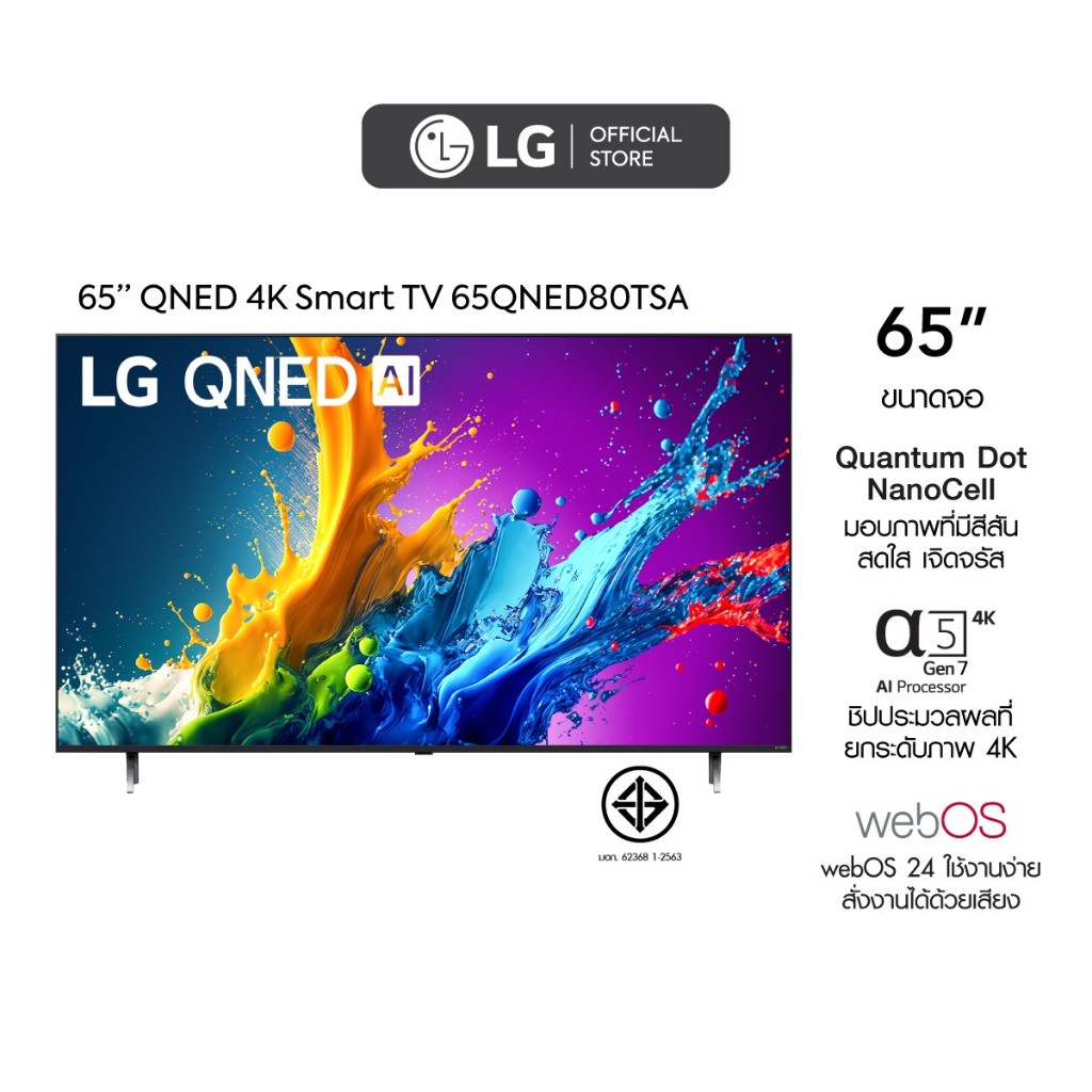 LG QNED 4K Smart TV ทีวี ขนาด 65 นิ้ว รุ่น 65QNED86TSA ปี 2024 | Shopee ...