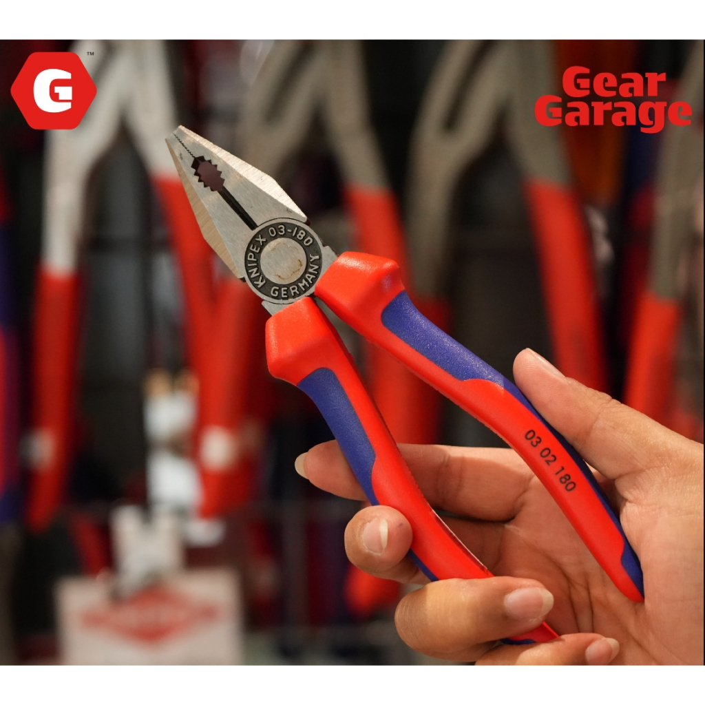 คีมรวม KNIPEX NO.03 02 180 Combination Pliers ขนาด (180mm.) Factory Gear By Gear Garage | Shopee ...