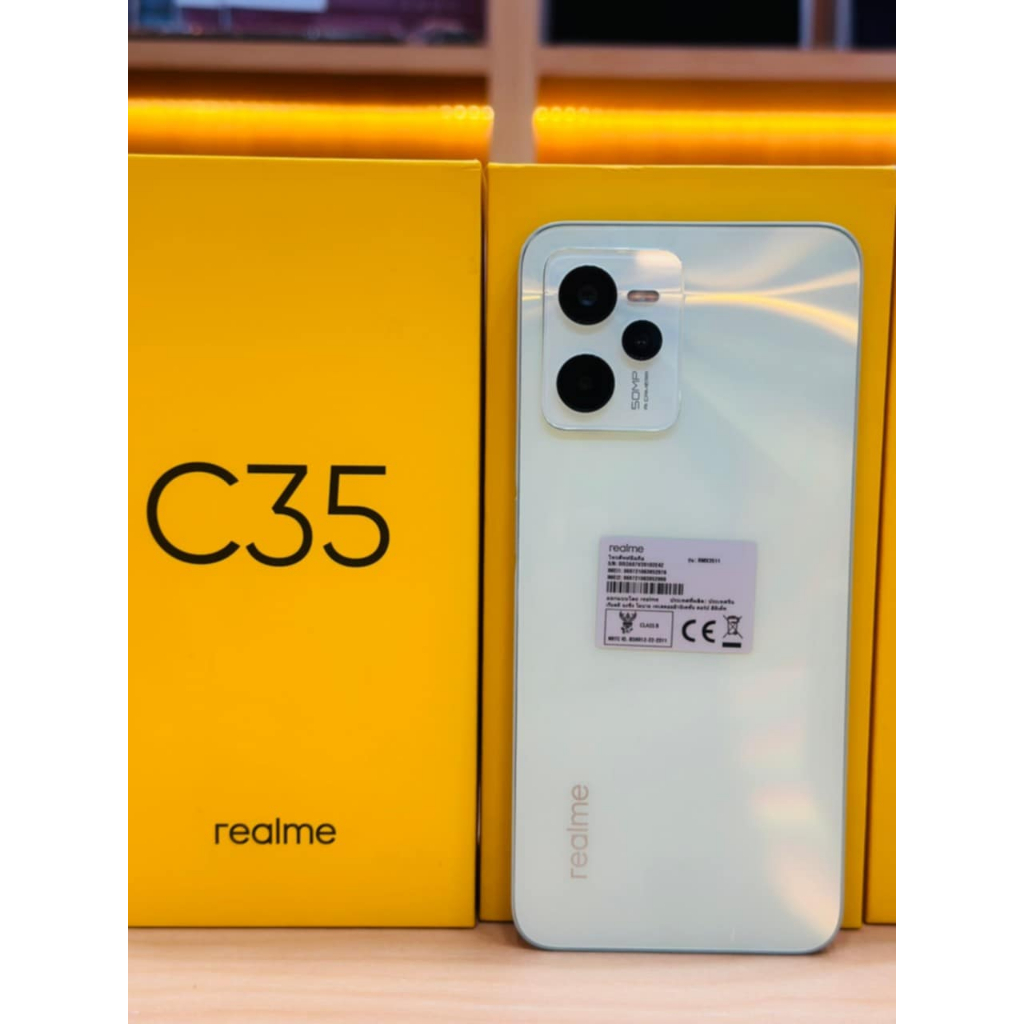 Realme C35 สเปค 4/128 GB รองรับ 4G อุปกรณ์แท้ศูนย์ สินค้าตัวโชว์ เครื่องศูนย์ไทย สภาพดี | Shopee ...