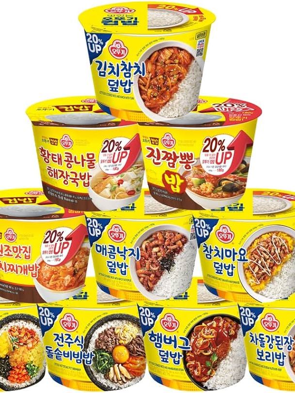 OTTOGI Cup Rice Instant Food ข้าวสารเกาหลี 8 รสชาติ | Shopee Thailand
