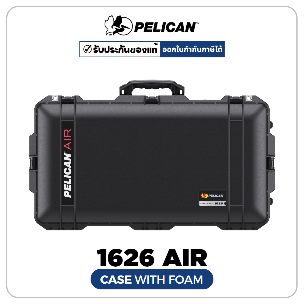Pelican 1626 Air Case With Foam - Black (ประกันศูนย์ไทย) | Shopee Thailand
