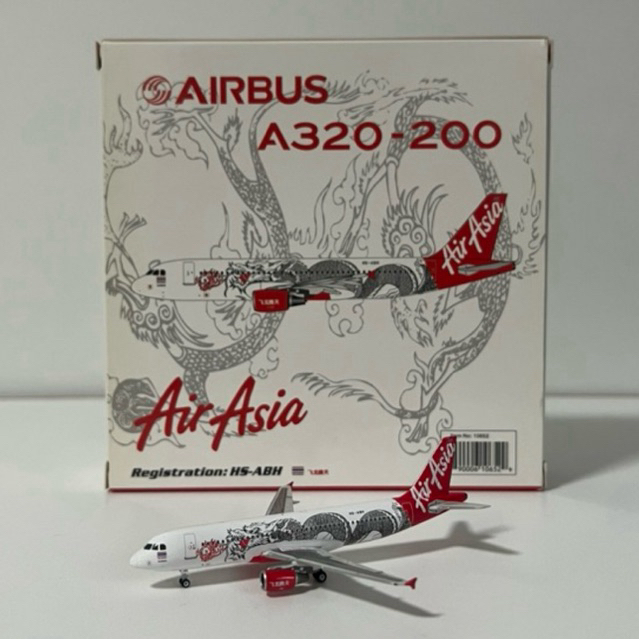 โมเดลเครื่องบิน Airbus A320-200 HS-ABH Air Asia 1:400Airbus A320-200 HS ...