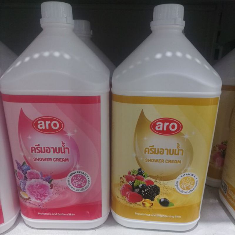 ครีมอาบน้ำ ตราเอโร่ ขนาด 3500มลต่อขวด+++Aro Shower Cream LIQUIDSOAP ...