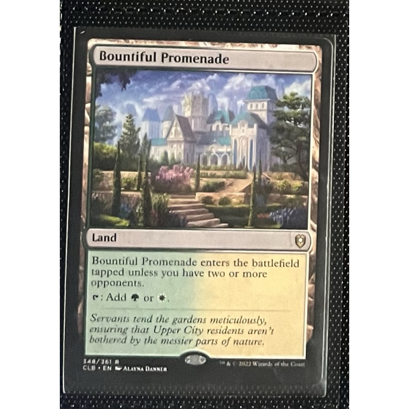 การ์ด MTG Bountiful Promenade Land EDH Magic the Gathering รุ่น CLB ...