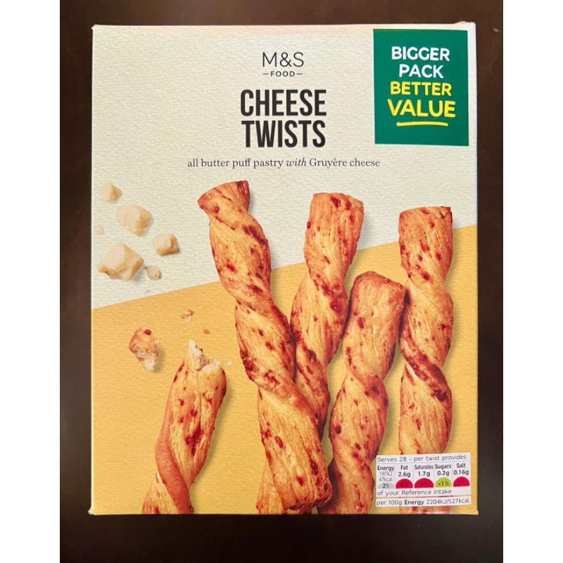 🇬🇧 Exp.29/04/25 #Marks&Spencer #Cheese Twists 250g. #ขนมปังกรอบรสชีส marks and spencer #M&S # ...