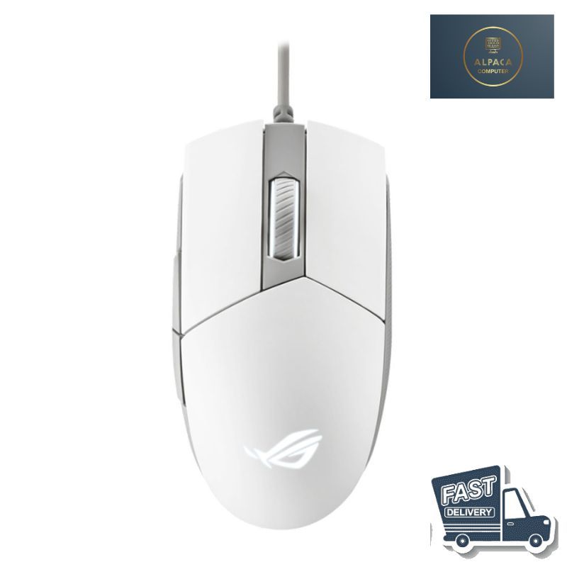 ASUS ROG Strix Impact II Moonlight White (เมาส์) | Shopee Thailand