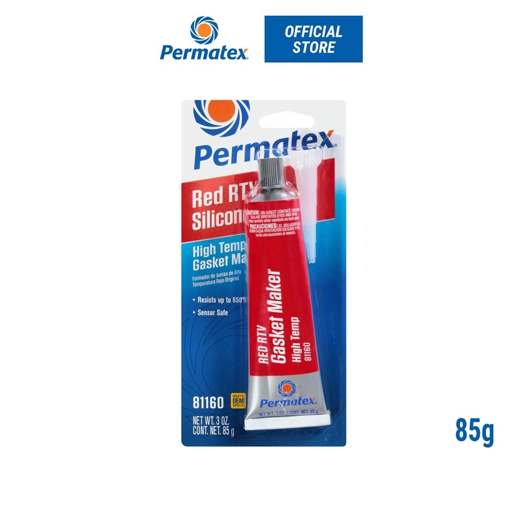 Permatex 81160 High-Temp Red RTV Silicone Gasket Maker [26BR] ซิลิโคน ...
