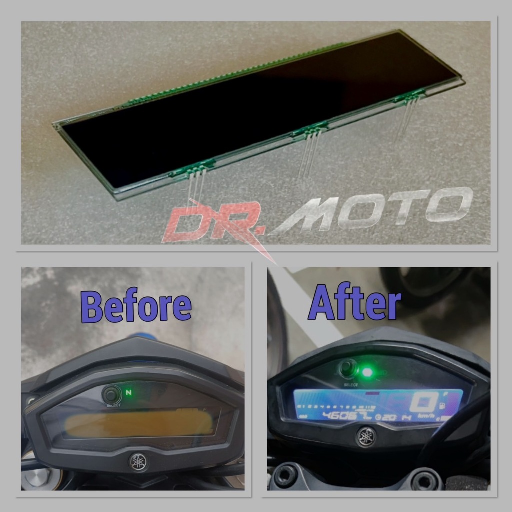 หน้าจอดิจิตอลแก้วแท้ สำหรับ Yamaha M-Slaz – LCD มาตรวัดความเร็วสุดล้ำ ...