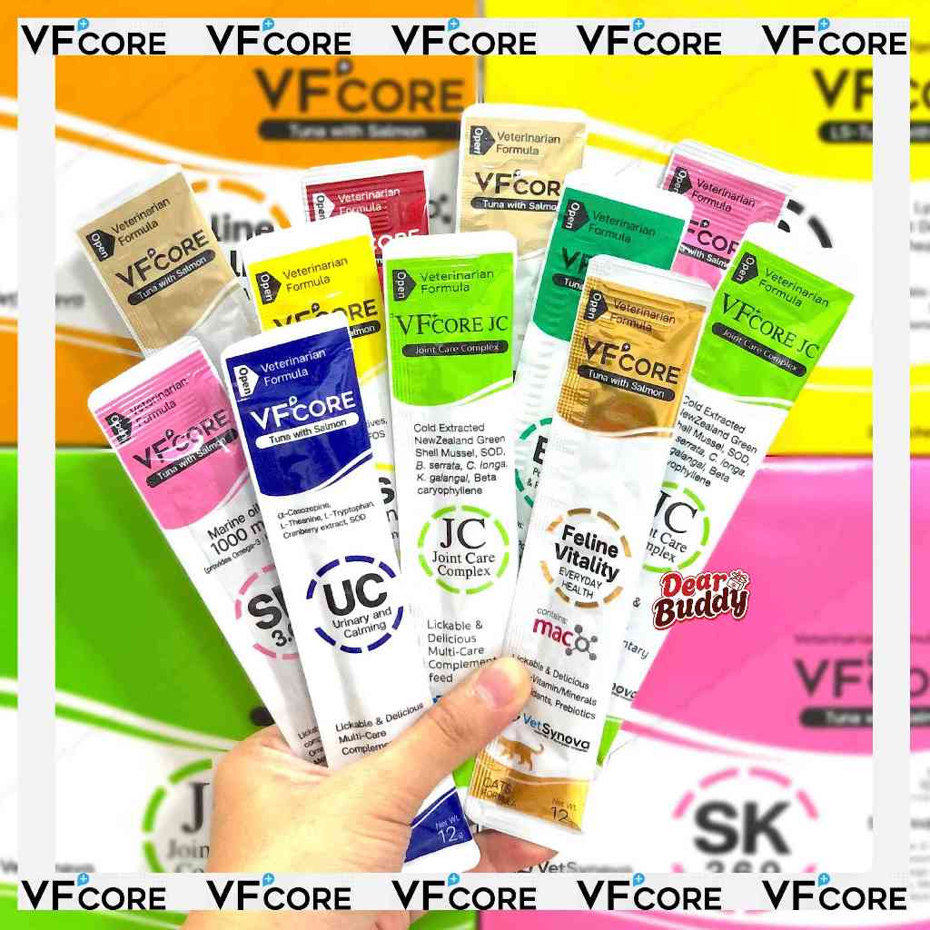 วิตามินรูปแบบเลีย VFcore สำหรับสุนัขและแมว หมาเลีย แมวเลีย สุนัขเลีย ...