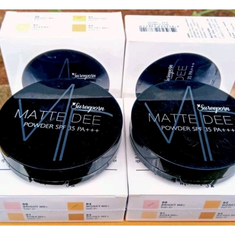 แป้งตลับดำ สุรีย์พร matte dee ของแท้ ปกปิดดี กันน้ำ กันเหงื่อ | Shopee ...