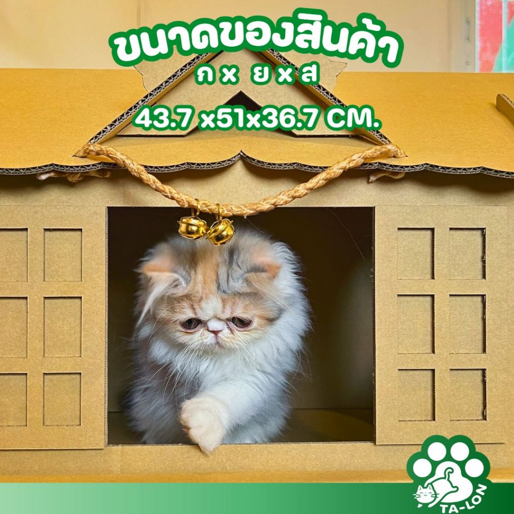 TA-LON JINJA CAT HOUSE(ประกอบพร้อมใช้งาน) บ้านแมวศาลเจ้าสไตล์ญี่ปุ่น ...