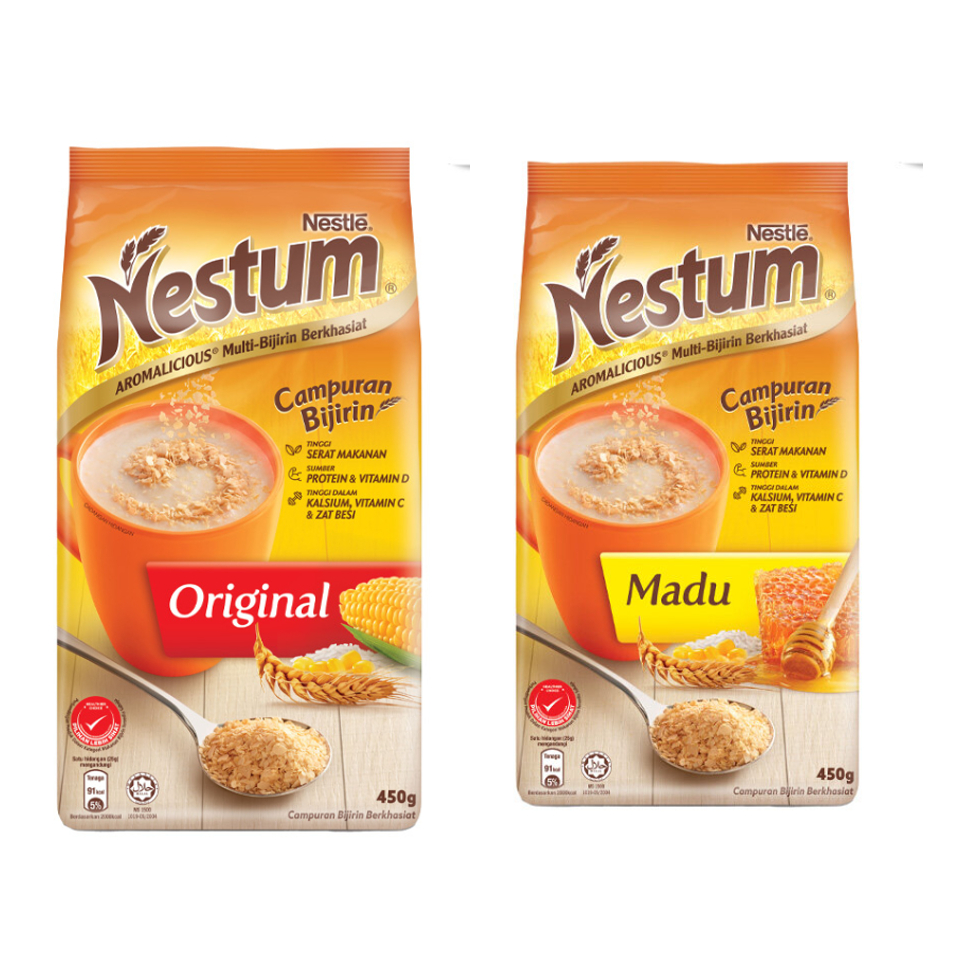 เนสตุ้ม Nestum Original แบบถุงเติม 450 กรัม และแบบกระป๋อง 450 กรัม ...