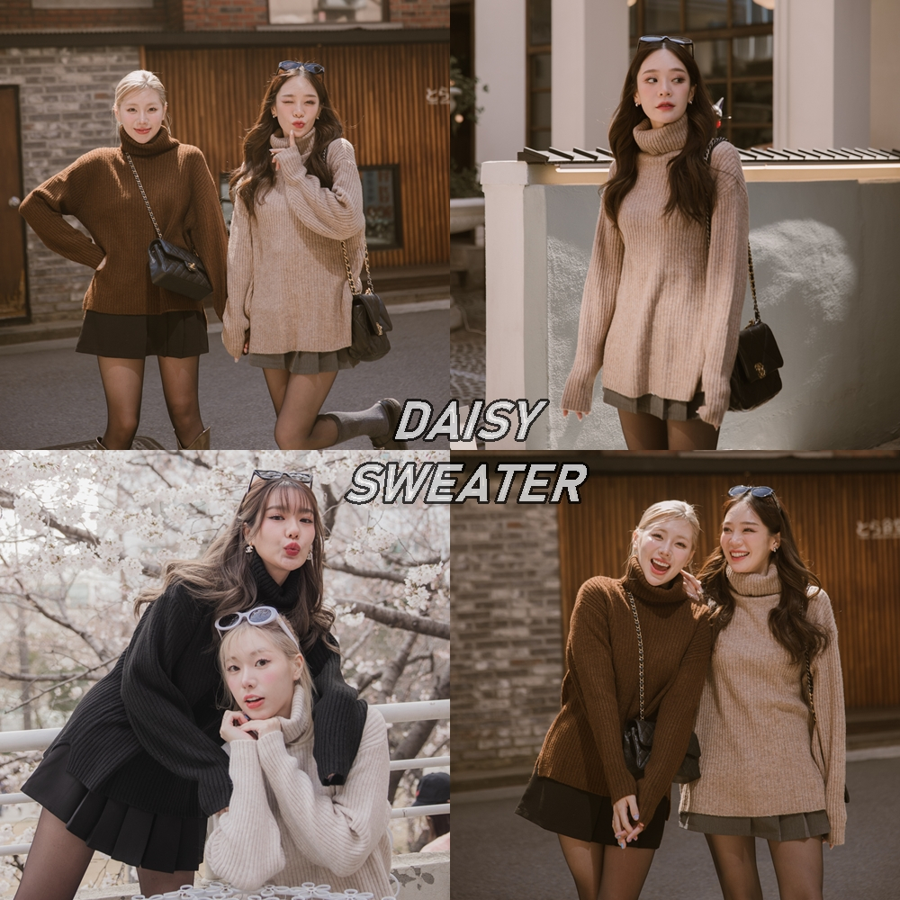 DAISY SOFT SWEATER ( เดซี่ ) ไหมพรมคอเต่ารุ่นใหม่ ผ้าดีมากกกก | Shopee ...