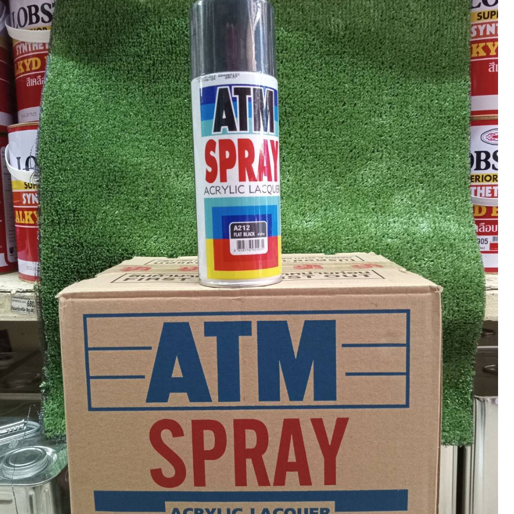 สีสเปรย์ ATM A212 สีดำด้าน สีสเปรย์ อเนกประสงค์ | Shopee Thailand